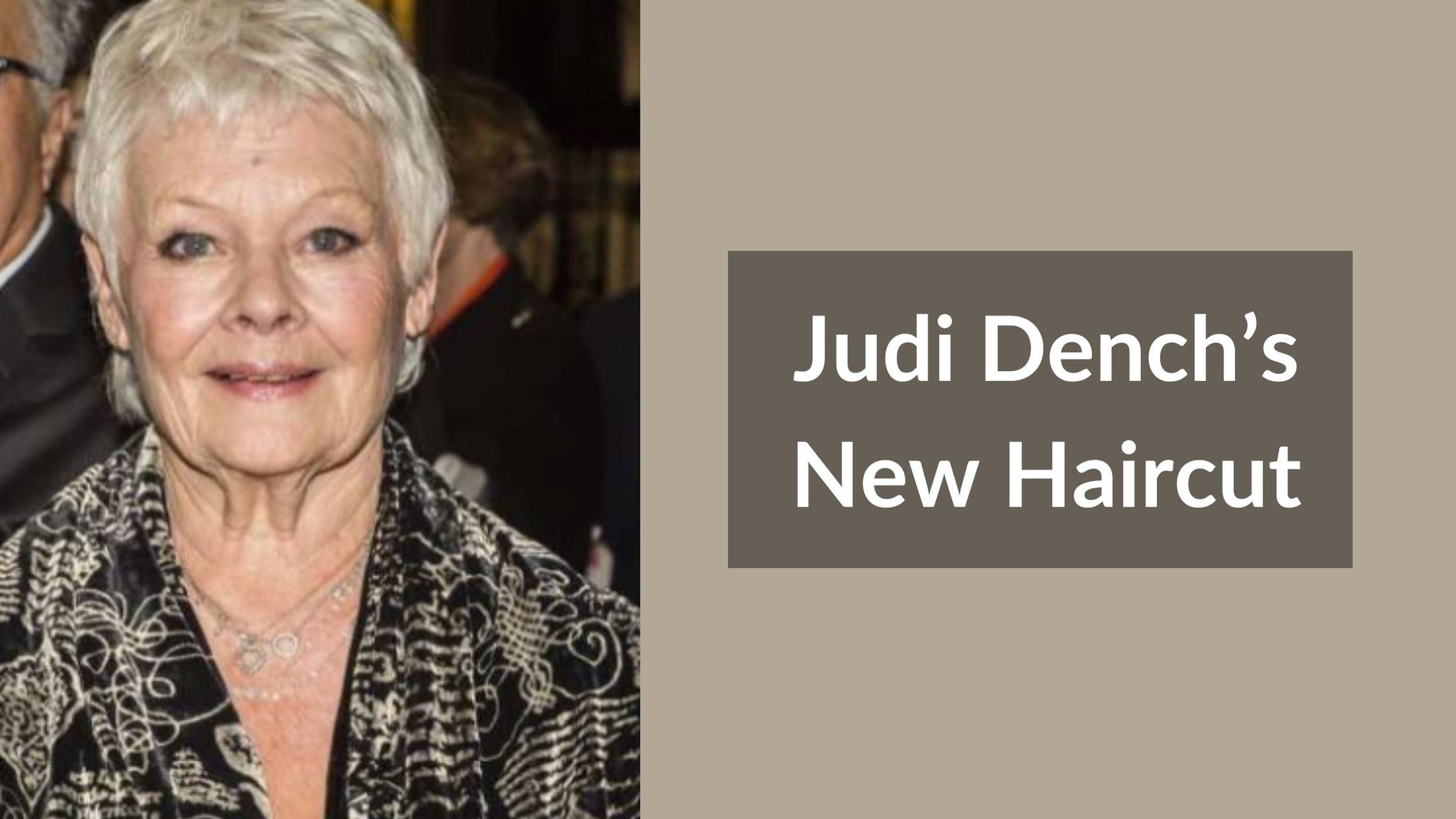 Judi Dench’s New Haircut – Gent Stylez